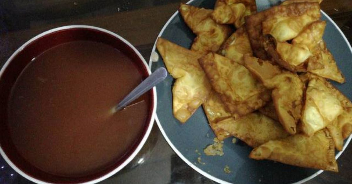 Wantán Frito Pollo O Cerdo Con Salsa Tamarindo Receta de Joel - Cookpad
