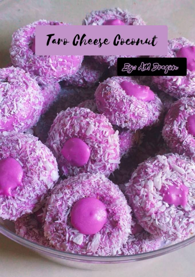 Resep Taro cheese coconut cookies oleh Azura kaylalita - Cookpad