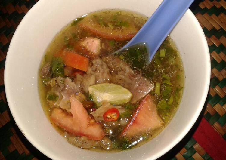 Resep Sup pipi sapi oleh srinurwaluya - Cookpad