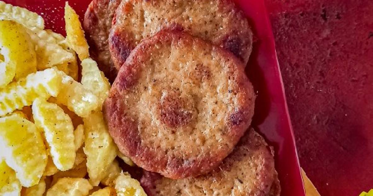 Resep DAGING BURGER Dari Ayam Home Made 😘 oleh Cika Cika Cifaa - Cookpad