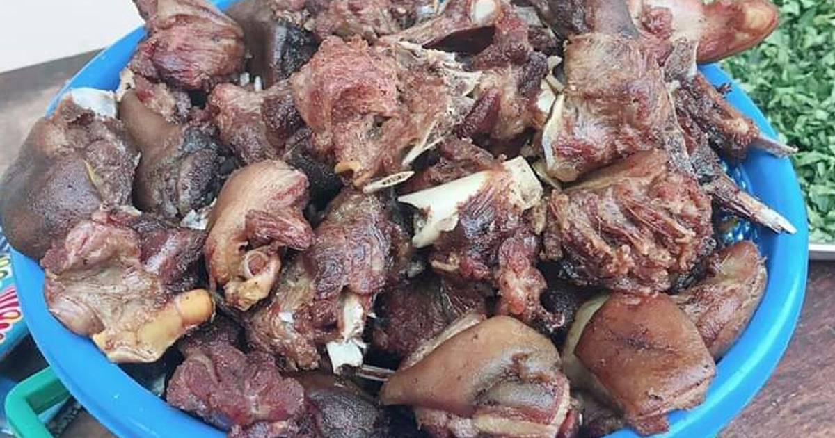 Fried goat meat Recipe by Lilian eyan - Cookpad