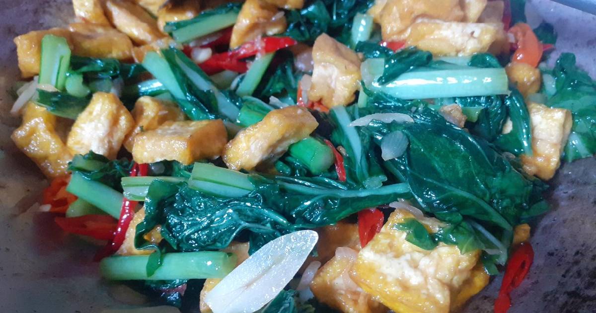 Resep Tumis sawi ijo + tahu kuning simple oleh Naritaputri Kunari - Cookpad