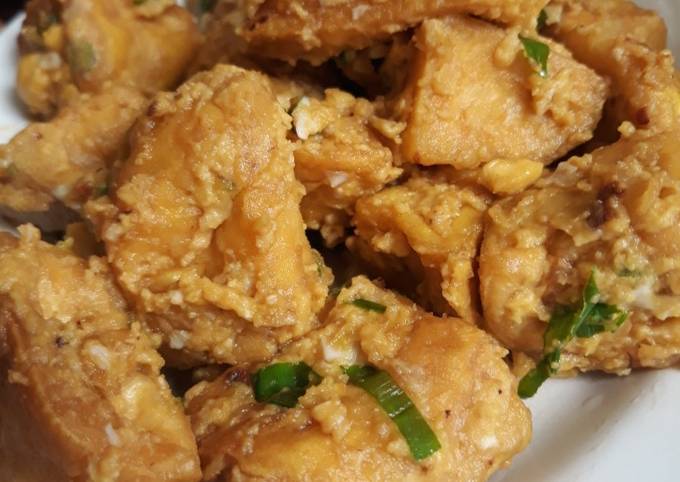 Resep Tahu telor asin creamy oleh Bunga - Cookpad