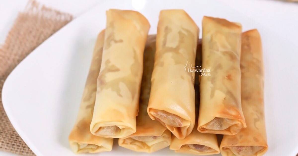 Resep Lumpia Isi Ayam Jamur oleh Ika Wardani - Cookpad