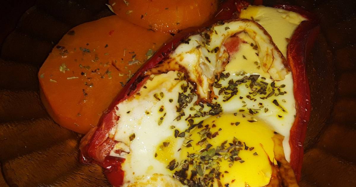 Morrones relleno al horno - 167 recetas caseras- Cookpad