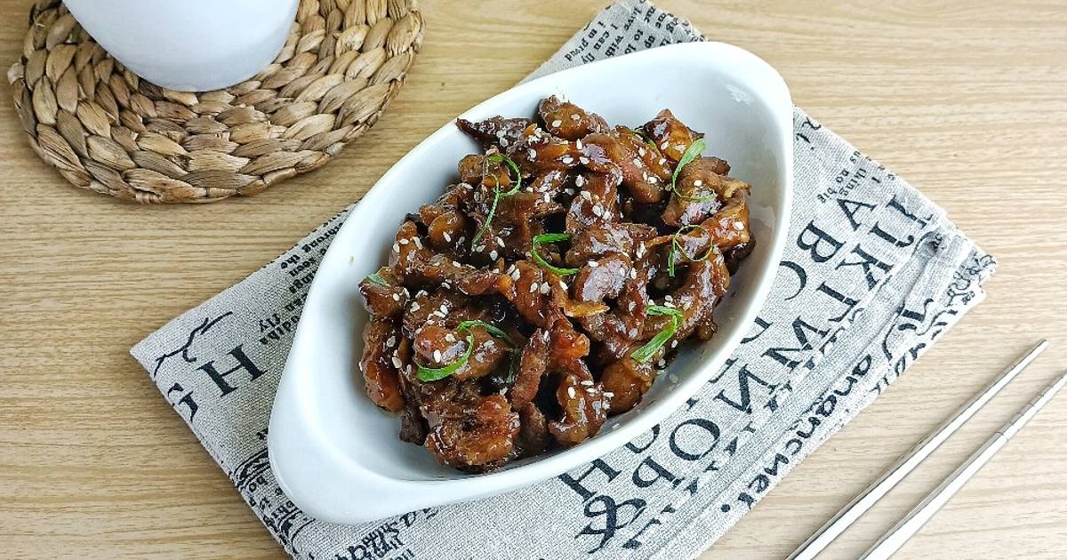 Resep Beef teriyaki simple oleh Azda Mathbakh - Cookpad