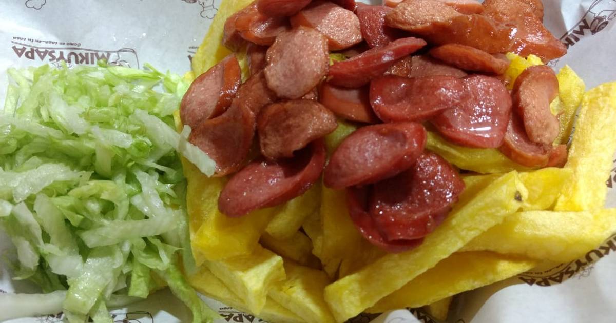 Salchipapa - 72 recetas caseras- Cookpad