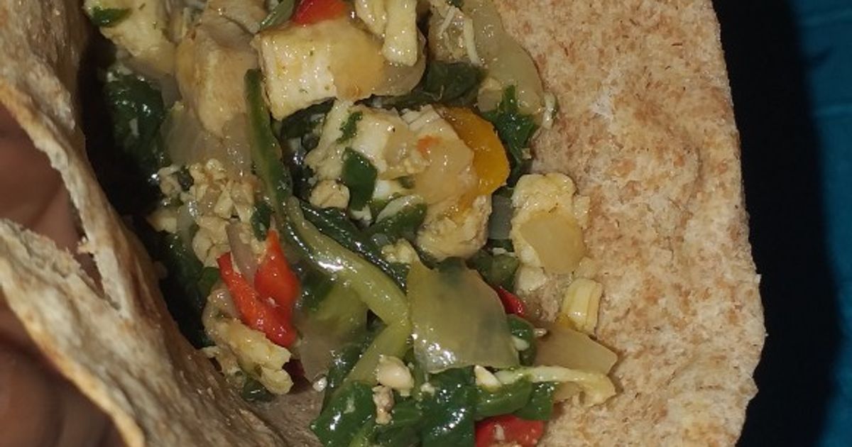 Fajita Integral De Pollo Y Verdura Receta de Vane- Cookpad