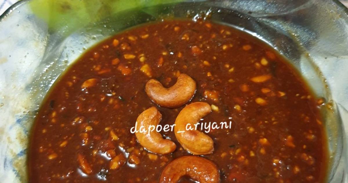 Resep Bumbu rujak buah kacang mede oleh Ari Yani - Cookpad
