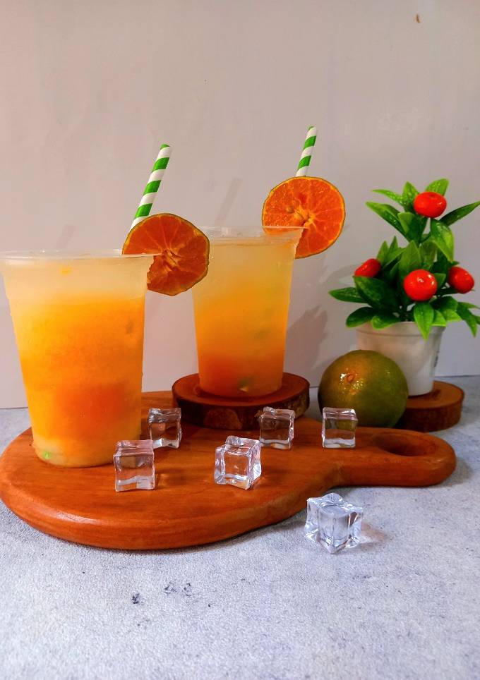 Resep Es Jeruk Peras Yakult oleh Hj.Tintin Purnama Sari - Cookpad