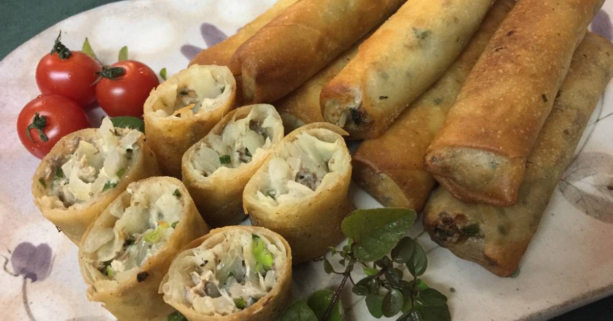 Mackerel Spring Roll Recipe by Aunty Eiko's international cuisine ...