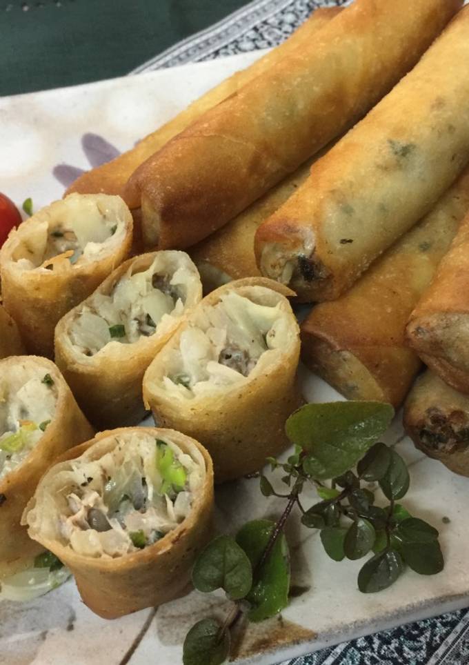 Mackerel Spring Roll Recipe by Aunty Eiko's international cuisine ...