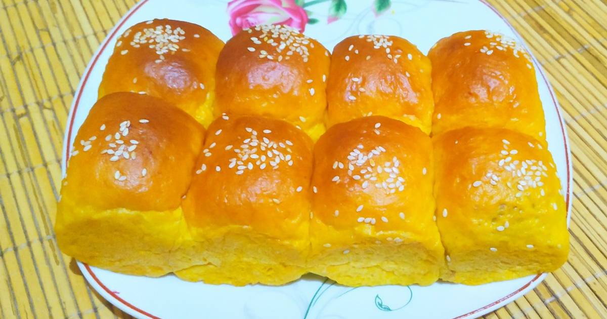 Resep Roti sobek labu kuning (kabocha) oleh Ulfah Atikah swari - Cookpad