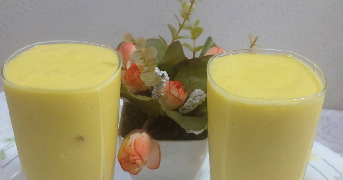 Mango 🥭milk shake/refreshing cooled shake 😋 Recipe by Nargis shaikh ...