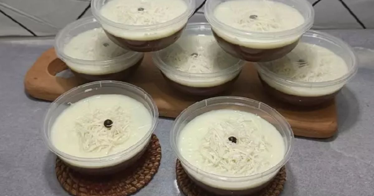 Resep puding coklat fla vanila keju cup rumahan enak dan mudah - Cookpad