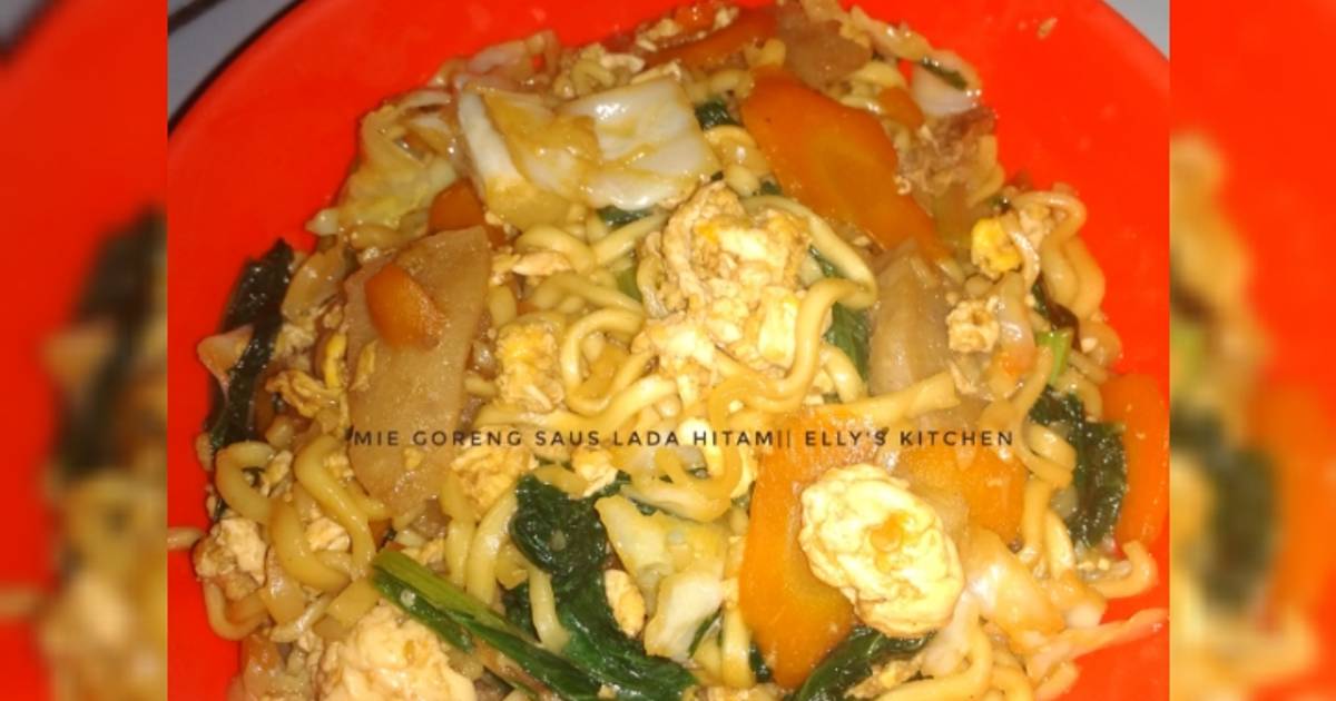 Resep Mie goreng saus lada hitam oleh Elly's Kitchen~ - Cookpad