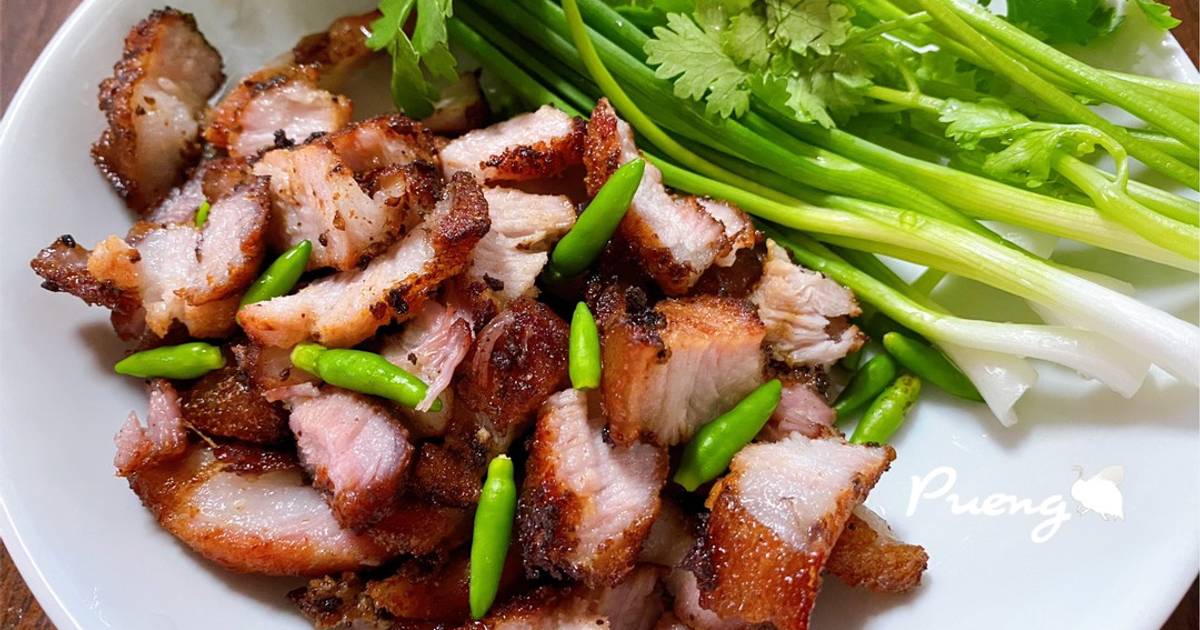 สูตร สามชั้นส้ม 🥓🌶🧄 โดย Kaw kham to by Pueng (ข้าวคำโต) - Cookpad