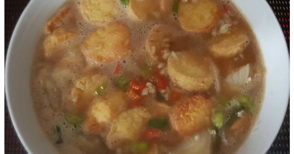 Resep Tofu Kuah Saus Tiram Pedas oleh MyR - Cookpad