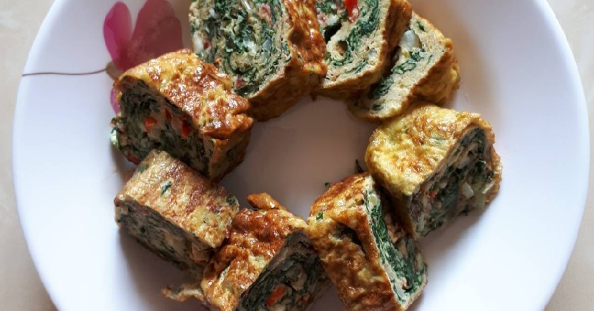 Resep Dadar Gulung Bayam oleh Brigitta Lestari - Cookpad