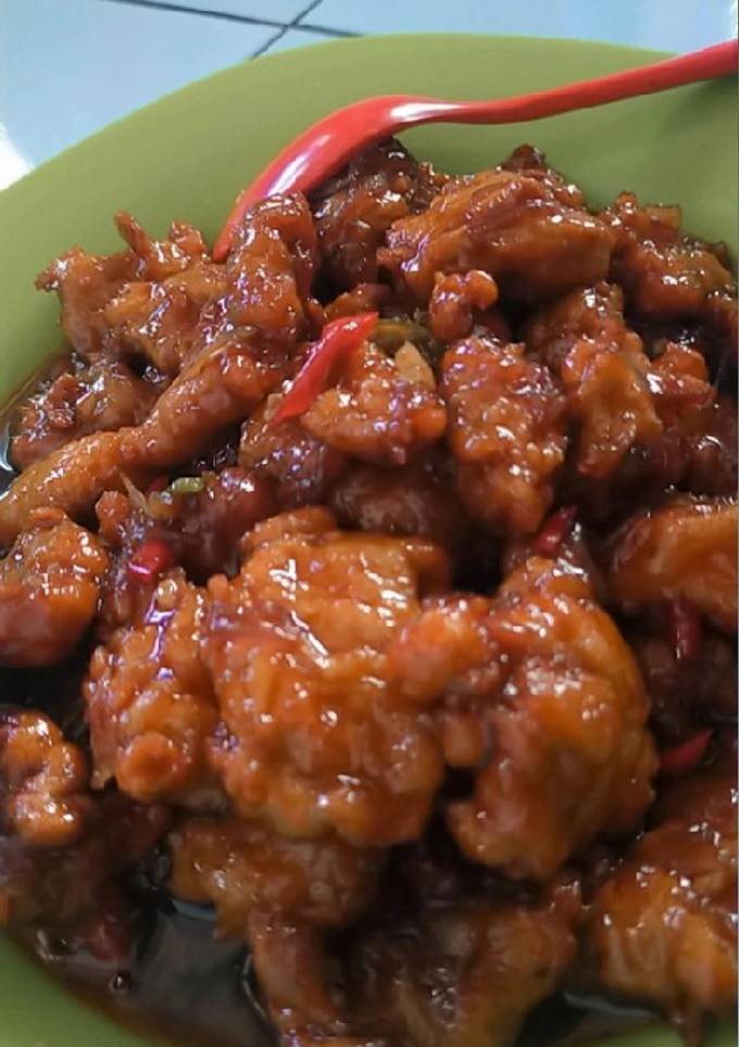 Resep Ayam fillet crispy saus tiram / pedas manis oleh Rizky Ghania ...