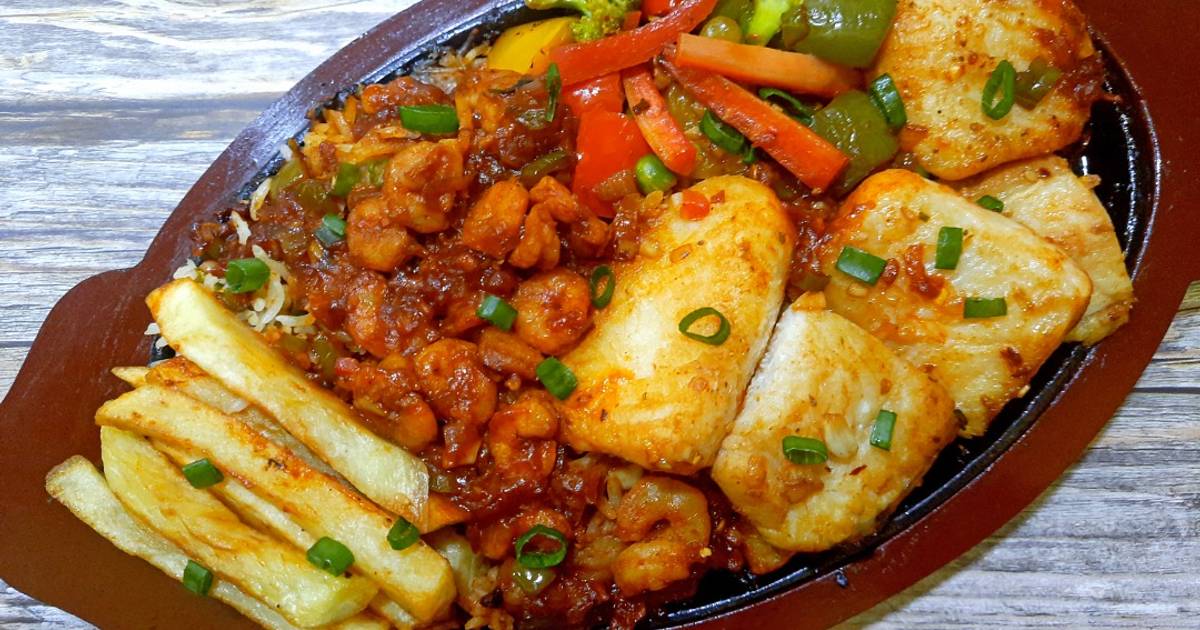 Sizzling Seafood Platter Recipe by Madhu Bindra - Cookpad