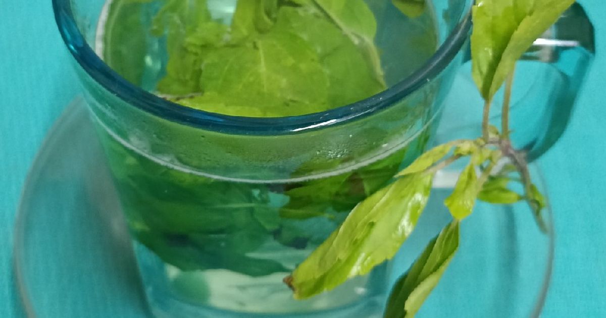 Tulsi Water (Holy Basil / Indian Basil) Recipe by Bina Samir Telivala ...
