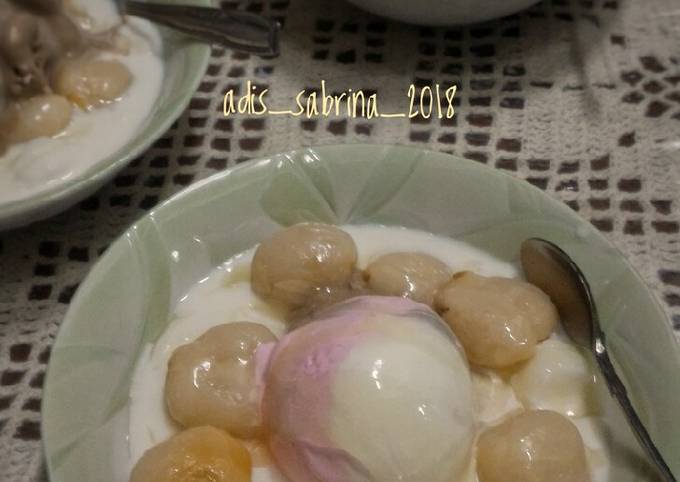 Resep Lychee bingsu a.k.a lychee Big bang ala warunk upnormal oleh Adis ...
