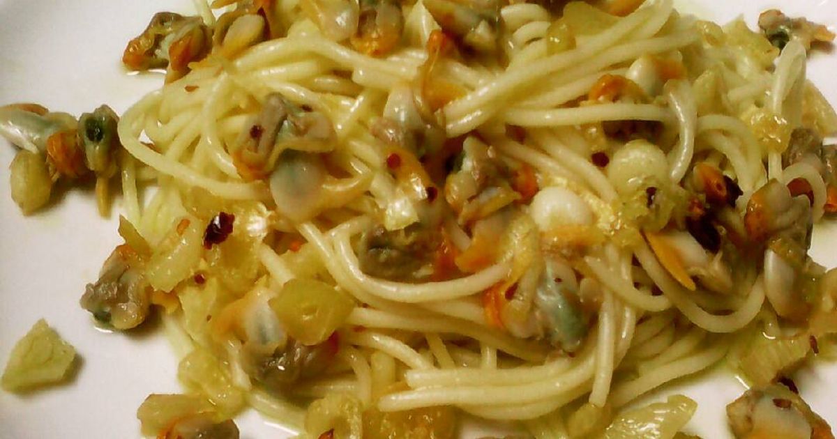 Espaguetis Con Berberechos Receta de Mayte Fuentes Garcia