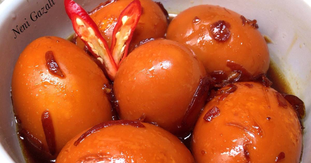 Resep Telur Kecap oleh Neni Gazali - Cookpad