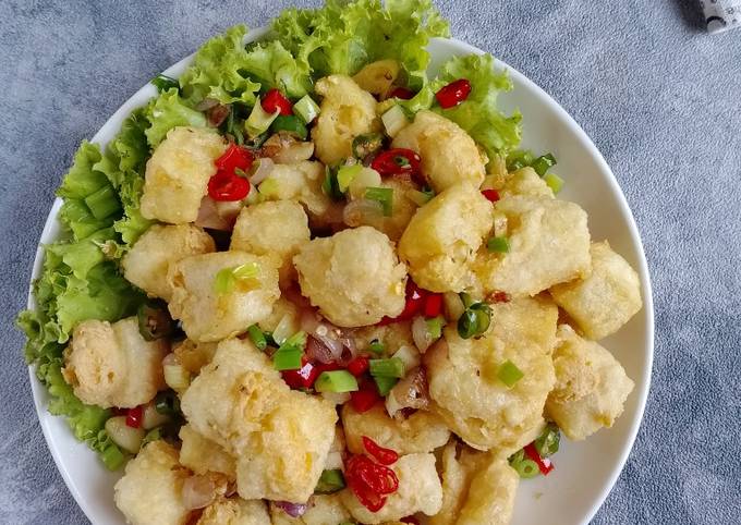 Resep Tahu Cabai Garam oleh Ummu Alfard - Cookpad
