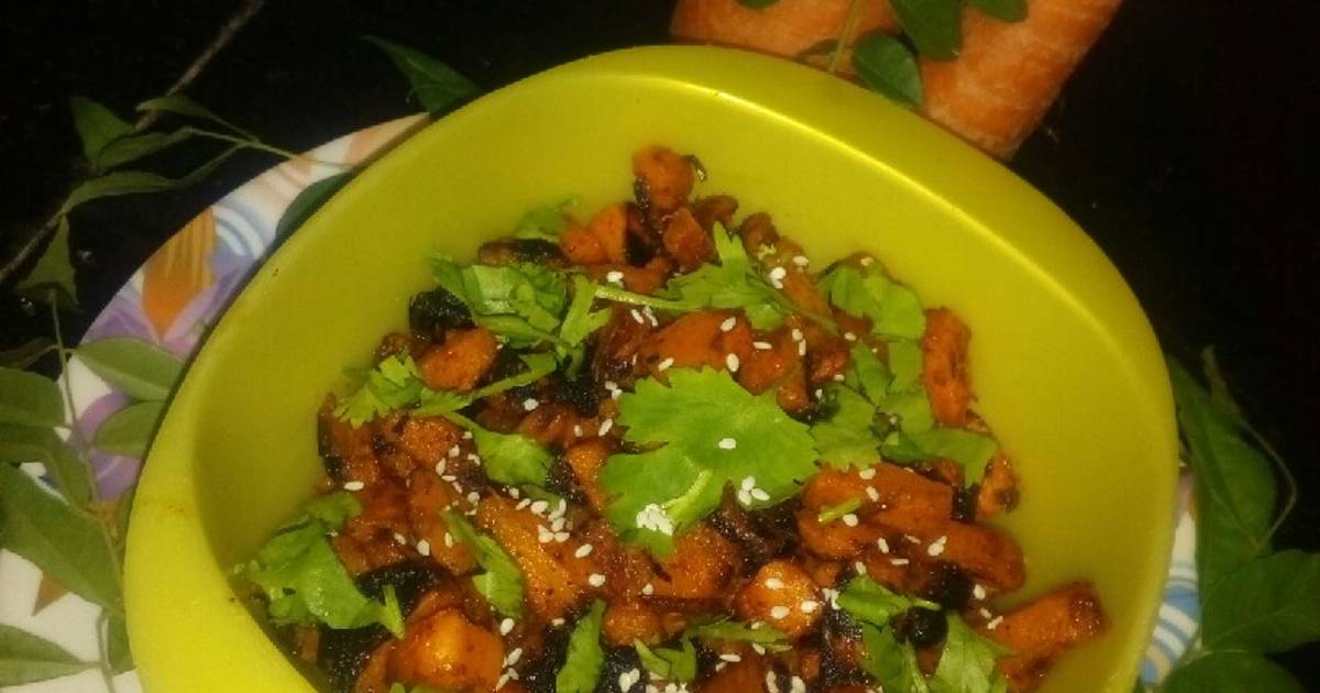Spicy carrot palliya Recipe by Divya k - Cookpad
