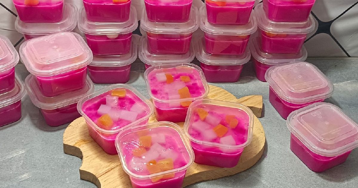 Resep puding leci cocktail rumahan enak dan mudah - Cookpad