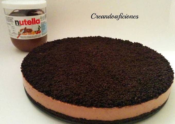 Tarta De Nutella Y Galletas Oreo Receta De Creandoaficiones Susana Sg Cookpad