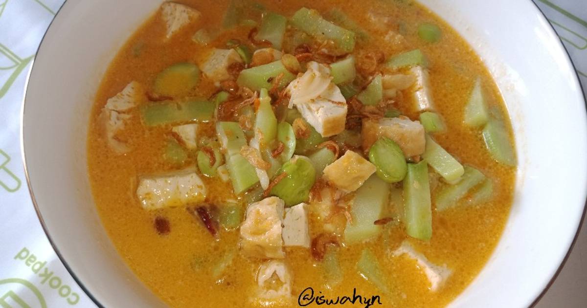 Resep Sayur Lodeh Labu Siam + Tahu + Pete oleh Iswahyn - Cookpad