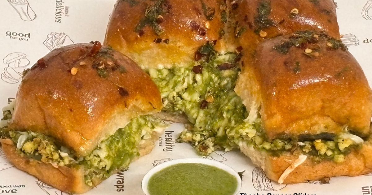 🧀🌶️ Cheesy & Spicy Thecha Paneer Sliders – Fusion Starters – Indian ...