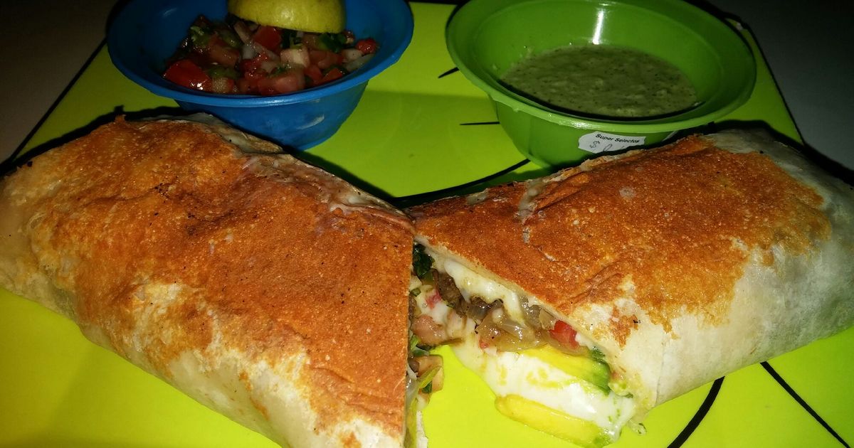 Burrito Mixto De Entraña Y Pollo Receta de MK VG- Cookpad