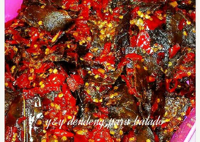 Resep Dendeng paru balado oleh yNy - Cookpad