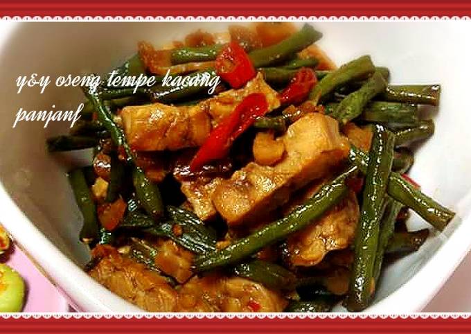 Resep Oseng tempe kacang panjang oleh yNy - Cookpad
