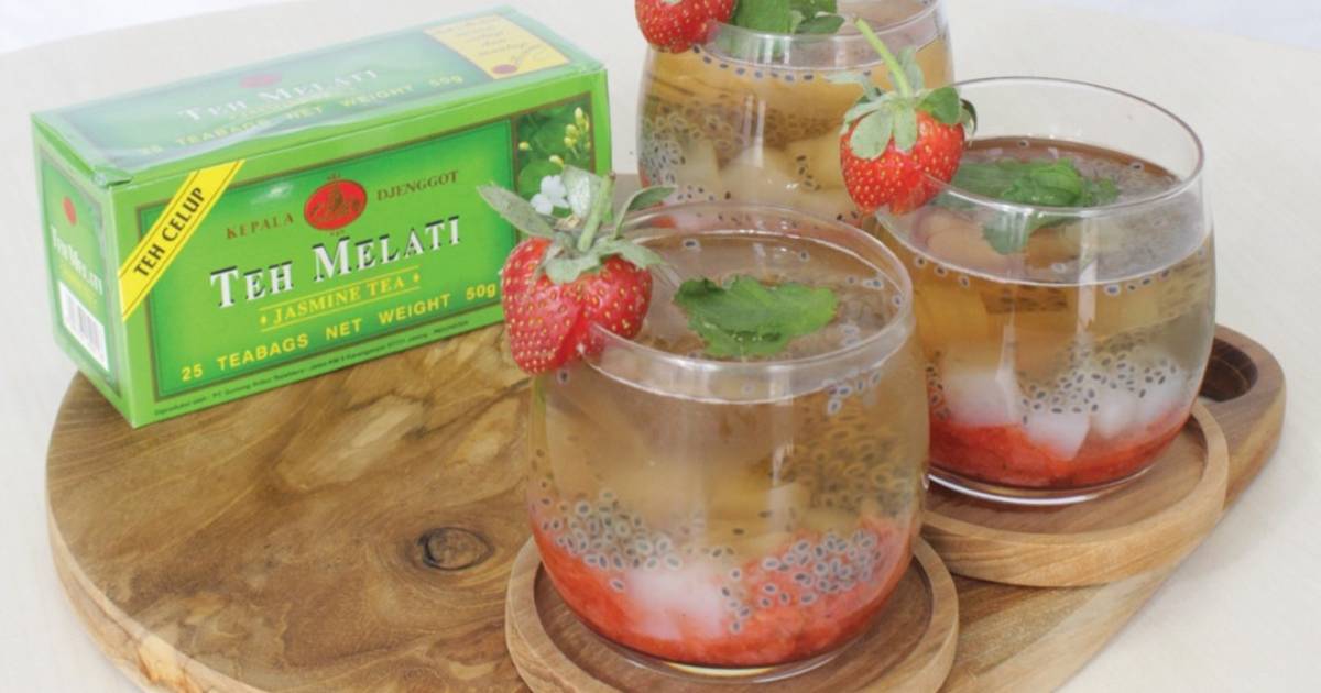 2 resep teh melati kepala enak dan mudah - Cookpad