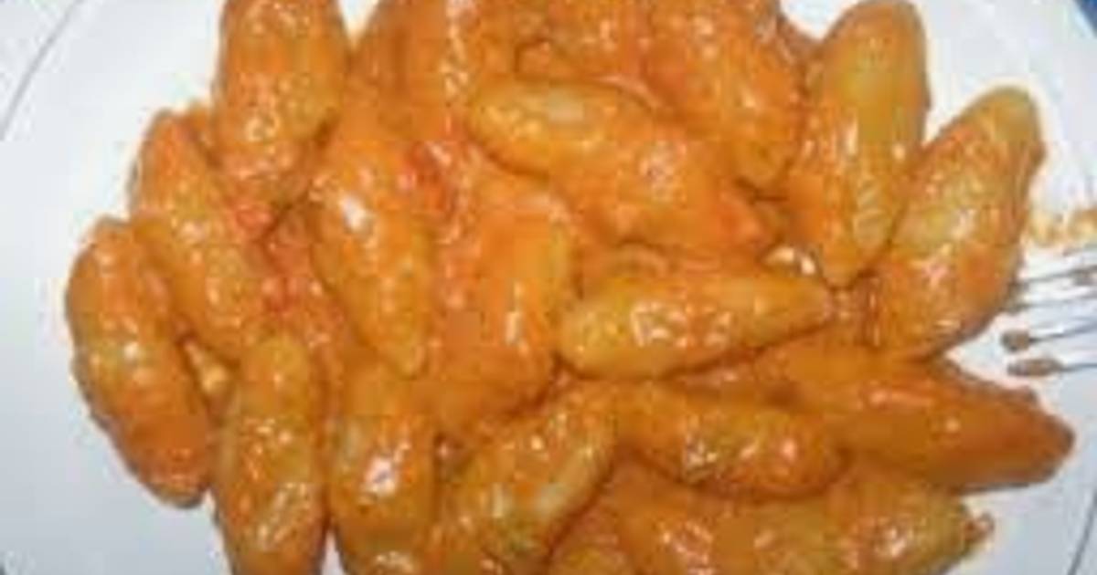 Domplines ahogado en queso Receta de Rafael Mojica Arias- Cookpad