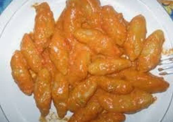 Domplines ahogado en queso Receta de Rafael Mojica Arias- Cookpad