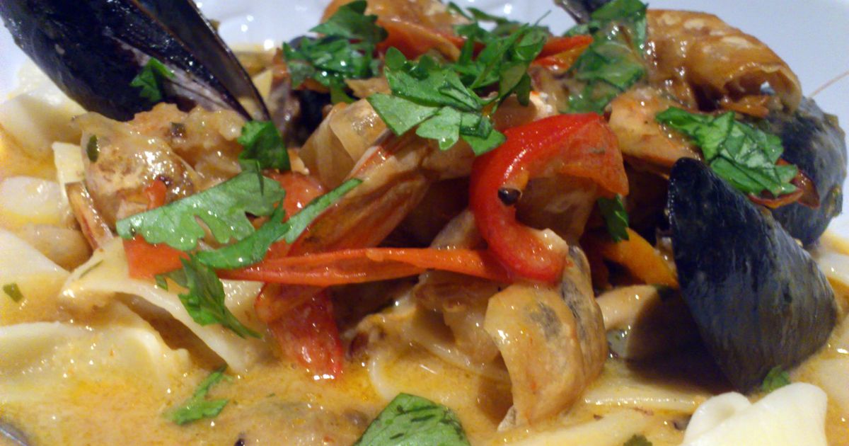Prawn And Mussle Pasta Recipe By Cupcake021
