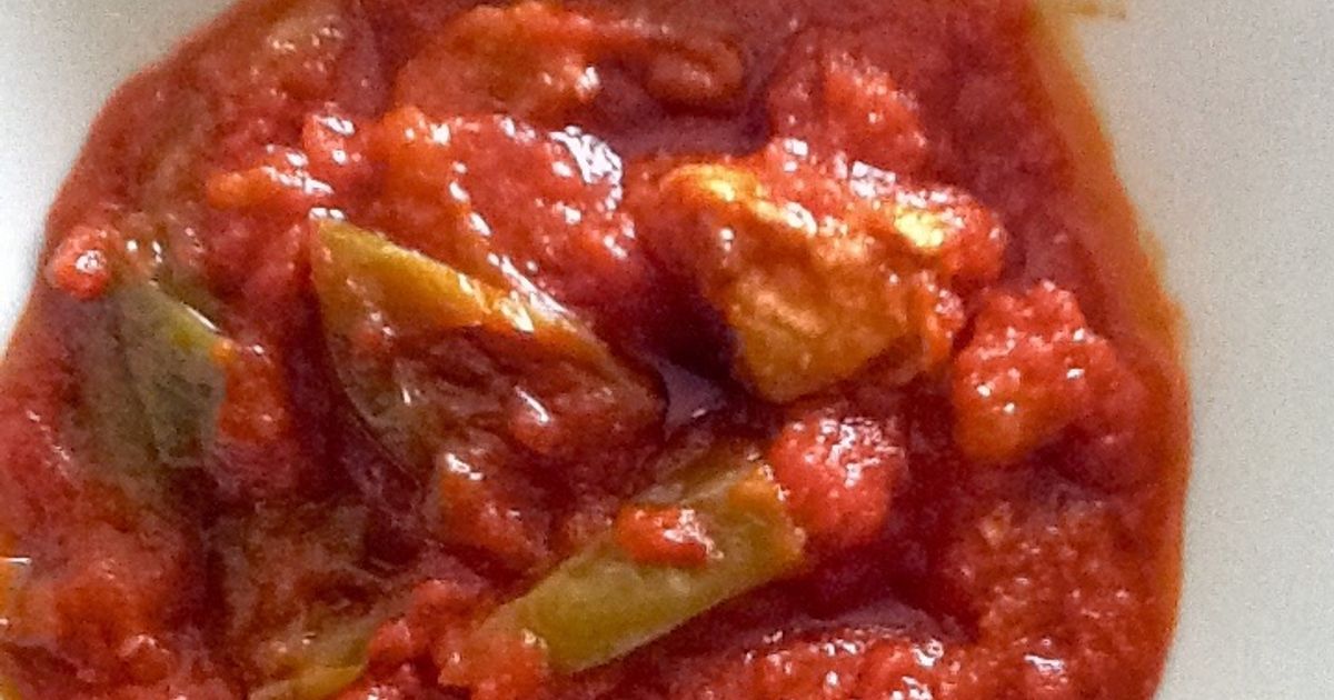 Magra Con Tomate Y Pimientos Verdes Receta de Maribel