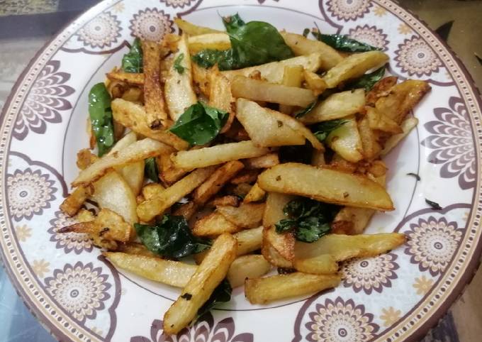 Homestyle Potato Fries Recipe by Zeenath Muhammad Amaanullah - Cookpad