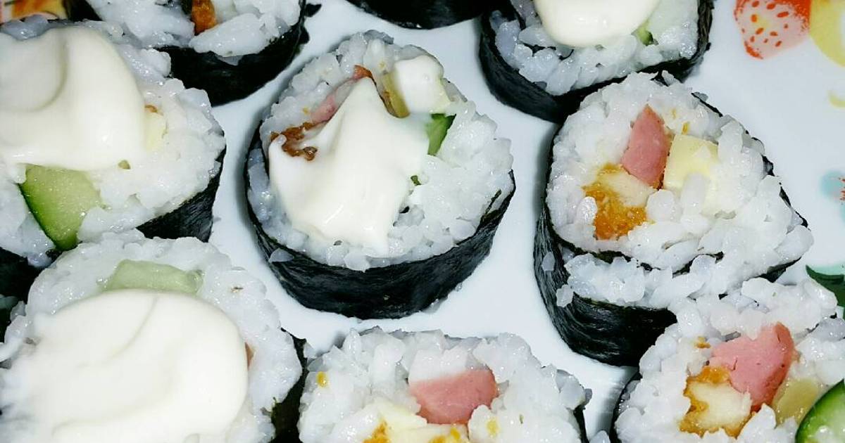 Resep Sushi Sosis Nugget Keju Ala Ala oleh Andin's Kitchen - Cookpad