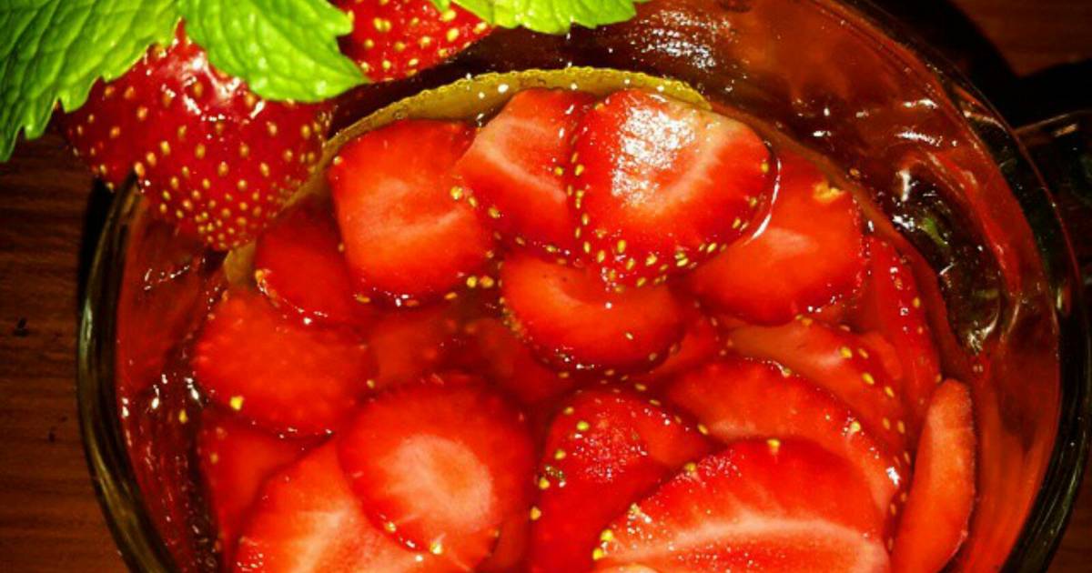 55 resep es strawberry mint enak dan mudah - Cookpad