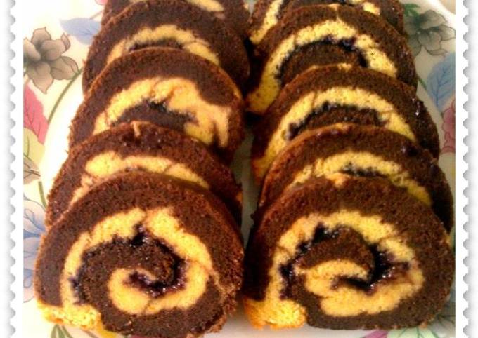 Resep BOLU GULUNG COKLAT-MANDARIN oleh aktrinurfaa - Cookpad