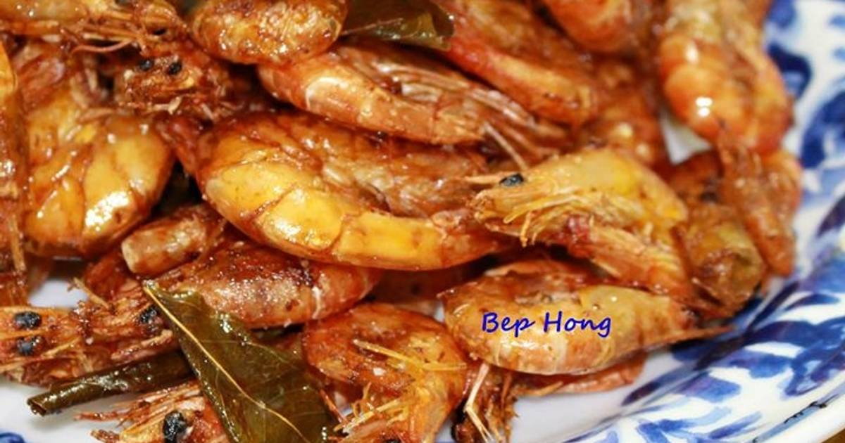 Cách Làm Món TÔM ĐẤT RANG LÁ CHANH của Bếp Hồng - Cookpad