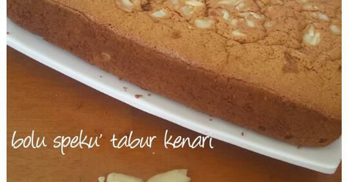Resep Bolu Speku' Tabur Kenari oleh dyah pamularsih - Cookpad