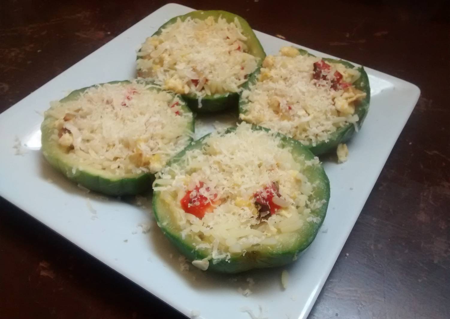 Zapallito relleno con arroz Receta de Daku Diaz Pereyra- Cookpad